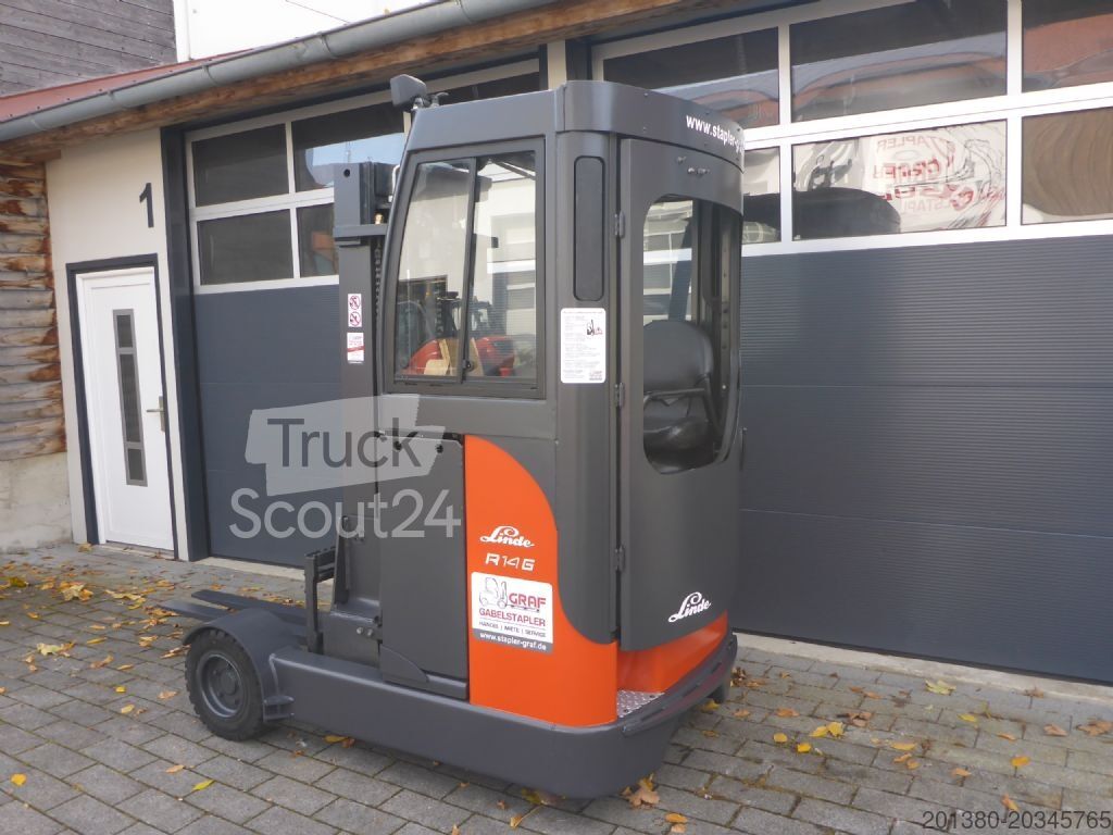 Chariot à mât rétractable Linde R14 G occasion - TruckScout24.fr