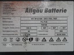 ⇒ ALLGÄU BATTERIE 48 Volt 5 PzS 625 Ah - TruckScout24.com 🏷️